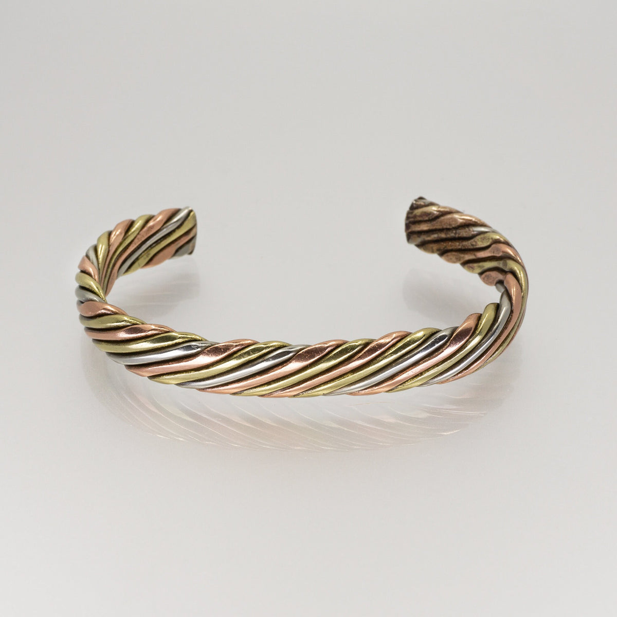 Heavy Twisted Wire Copper Mixed Metal Bracelet – UrbanroseNYC