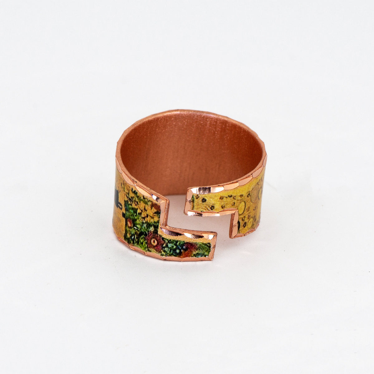 Copper Art Ring - Gustav Klimt The Kiss – UrbanroseNYC