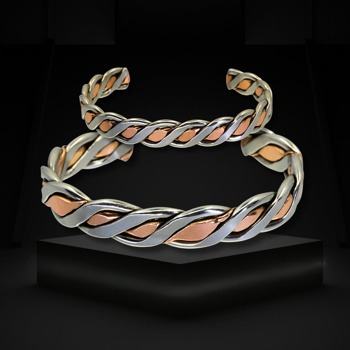 Men's & Women's Heavy Twisted Wire Copper-Nickel Bracelet – UrbanroseNYC